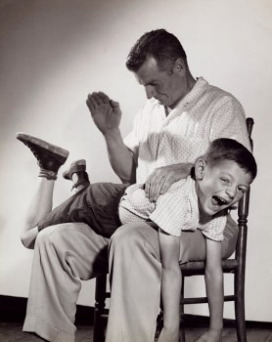 Father Spanking His Son Poster Print Item Varsal2553746