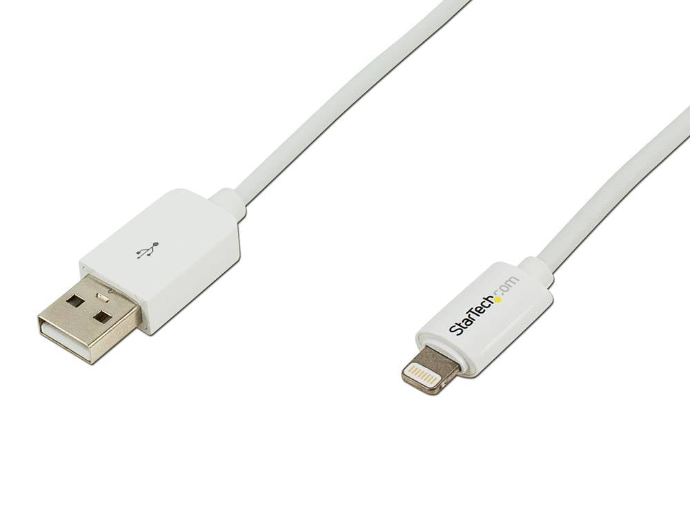 Cable StarTech Lightning de 8 Pin a USB para carga y USBLT2MW | Walmart ...