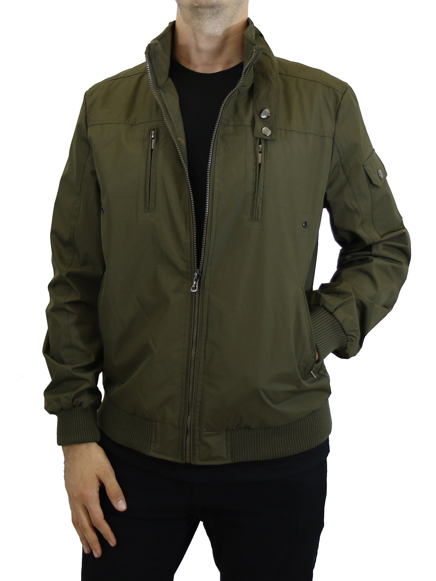 GBH Mens Lightweight Flight Moto Bomber Jackets - Walmart.com