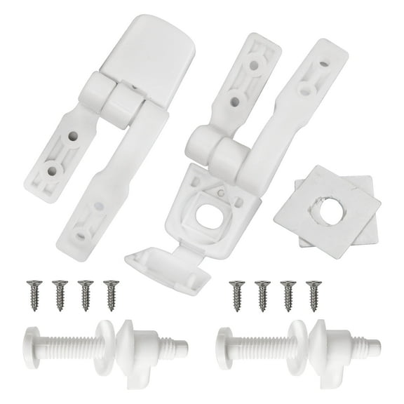 Mozhitti Toilet Seat Screws Replacement Kit Plastic Toilet Seat Hinge ...