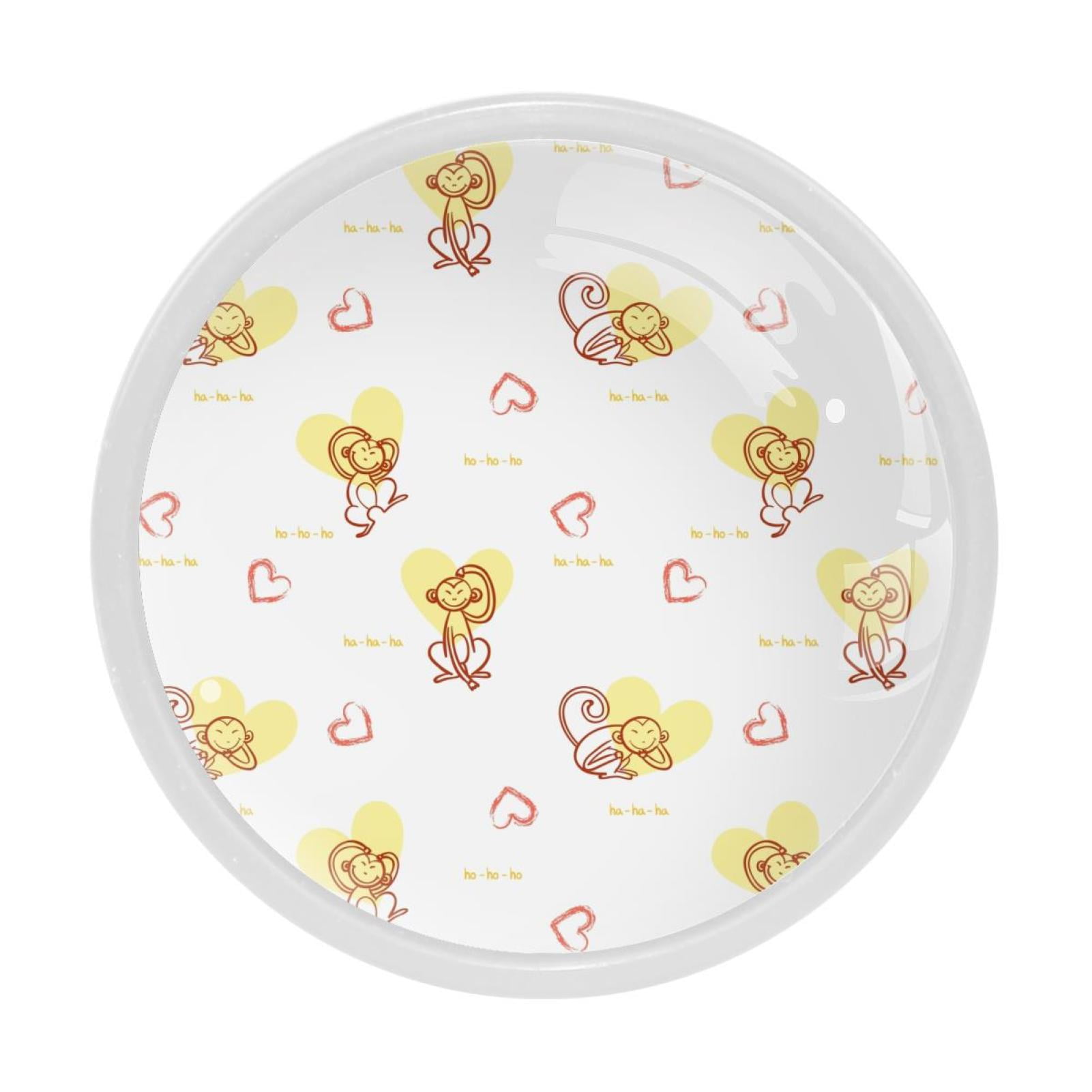 4 Pcs Monkey Knobs for Kitchen Cabinet Cupboard Dresser Bookcase Drawer ...