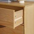 Walker Edison 3-Drawer Groove Handle Solid Wood Dresser - Natural Pine ...