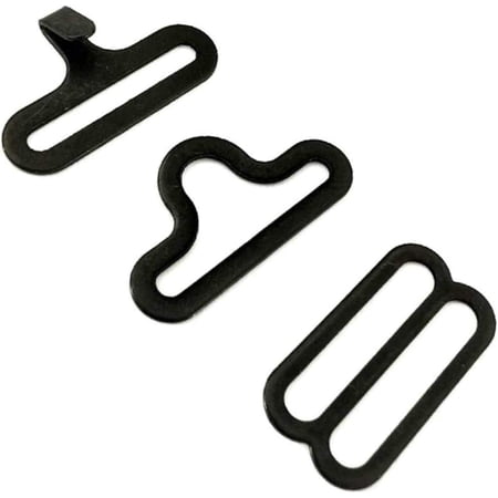 50Sets Adjustable Bow Tie Hardware Clip Set,Metal Shoulder Strap Cravat ...