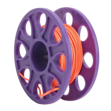 Scuba Choice Aluminum Finger Spool 75ft Dive Reel w/Bolt Snap-Purple ...