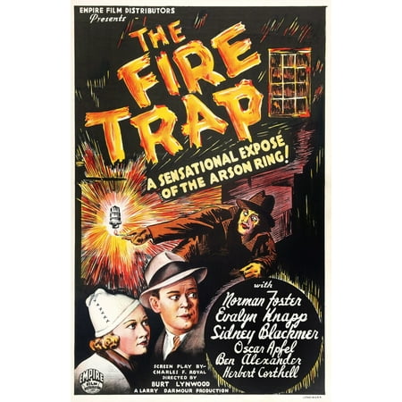 The Fire Trap Us Poster Art Bottom From Left: Evelyn Knapp Norman ...