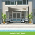 Coolaroo Outdoor DualShade Sun Sail and Hardware Kit, 95% UV Block ...