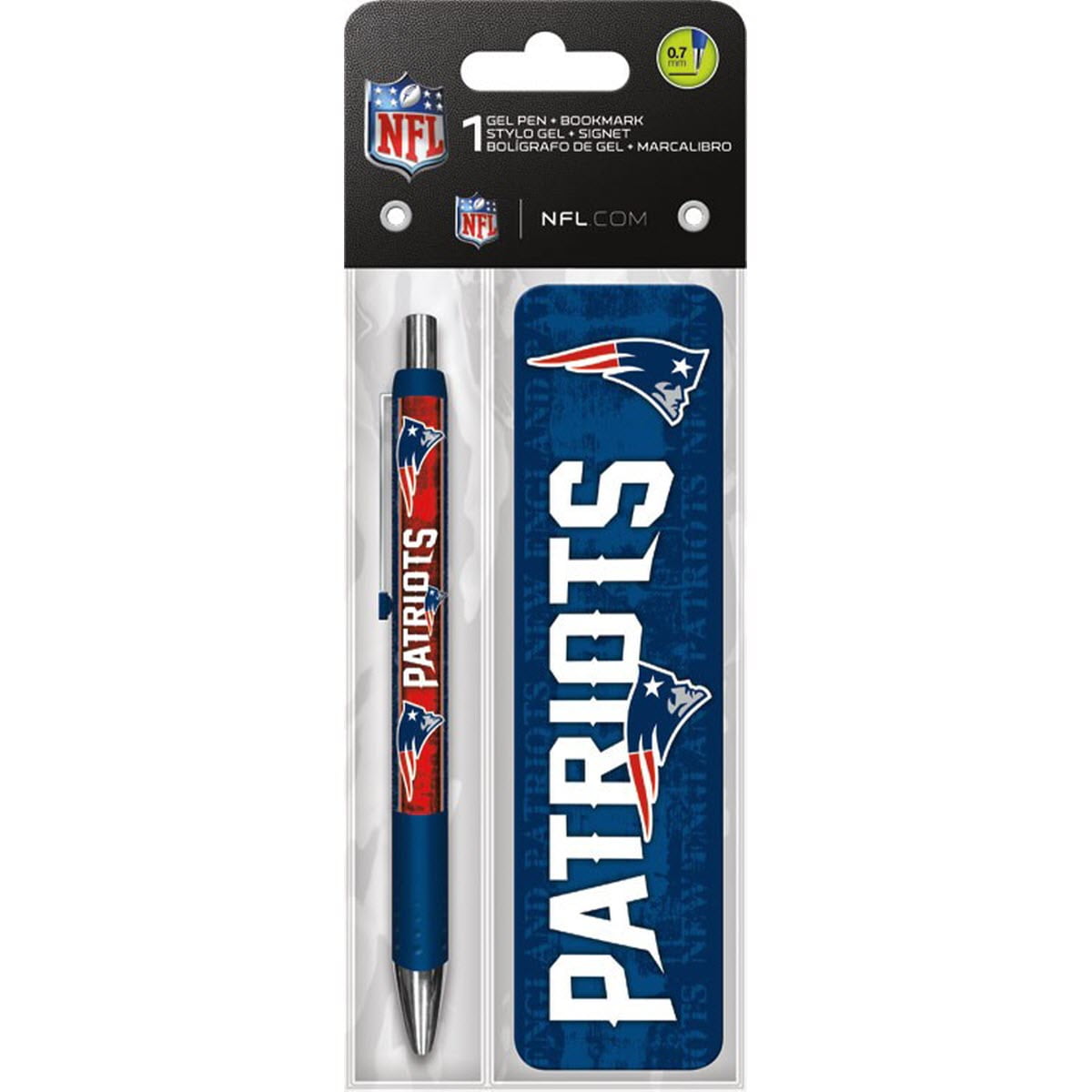 New England Patriots Gel Pen and Bookmark Pack Gift Reading NFL ...