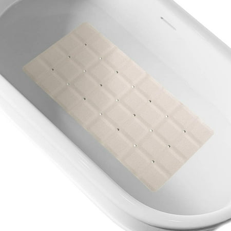 Foldable Non Slip Silicon Bath Mat Bathtub mat no Suction Cups for ...