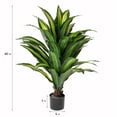 40in Artificial Dracaena Plants, Large Fake Plastic Tree, Pre Potted ...
