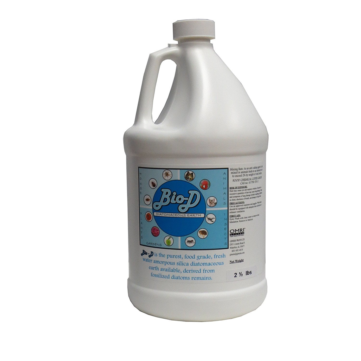 Bio-D Food Grade Diatomaceous Earth (2.5-Pound Jug) - Walmart.com