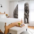 Abstract Art Sheer Curtains for Living Room Bedroom, Funny A Thinking ...