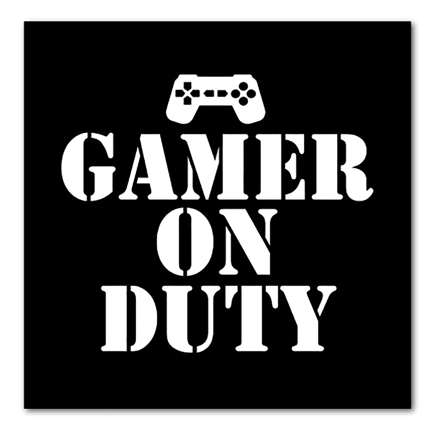 DistinctInk Custom Bumper Sticker - 10" x 10" Decorative Decal - Black ...