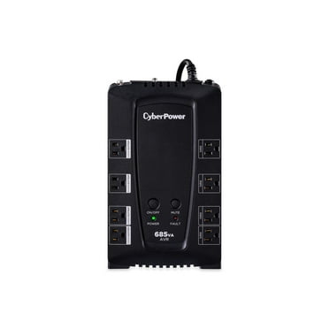 CyberPower SL750U - 750VA/375W Black Battery Backup UPS System with 8 ...