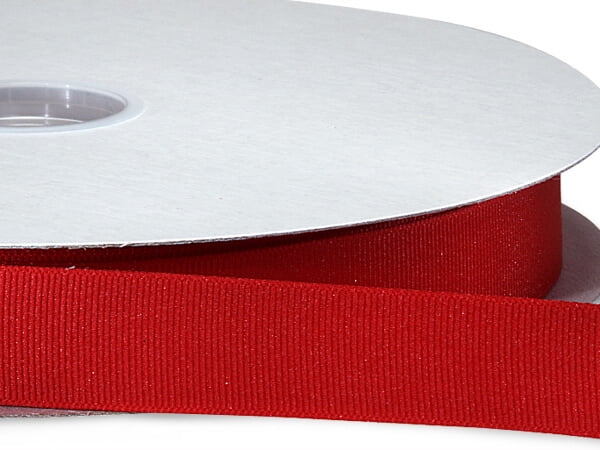 Pack Of 1, Solid Red Grosgrain Ribbon 7/8" X 100 Yards 100% Polyester ...