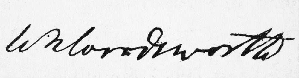 William Wordsworth /N(1770-1850). English Poet. Autograph Signature ...