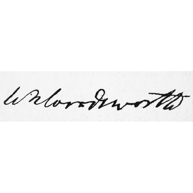 William Wordsworth /N(1770-1850). English Poet. Autograph Signature ...