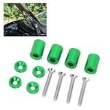 Aluminum Alloy Engine Hood Vent Spacer, 6mm, Green - Enhances Motor ...