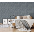 Industrial Texture Metallic Navy Blue Non-Pasted Wallpaper (Covers 56 ...
