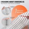 VEVOR 4'' x 50' Dust Collection Hose Thickened PVC Flexible Clear Hose ...