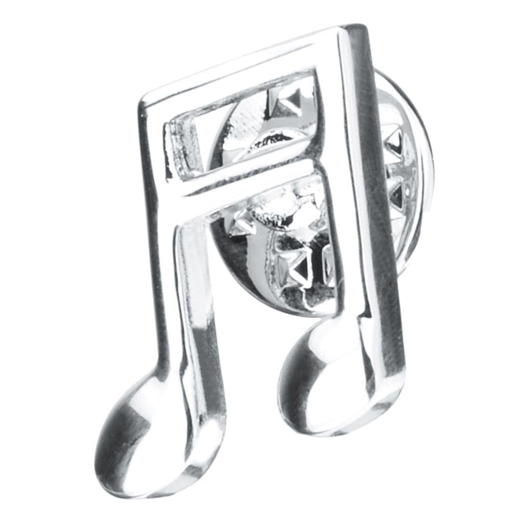 Music Note Shape Brooch Lapel Pin Corsage Banquet Scarf Pins Wedding ...
