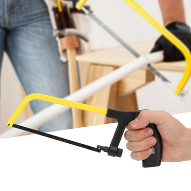 HART Mini 10 to 12-inch Hacksaw with 10-inch 24 TPI Carbon Steel Blade ...