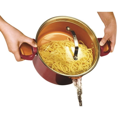 As Seen on TV Red Copper Pasta Pot - Walmart.com - Walmart.com