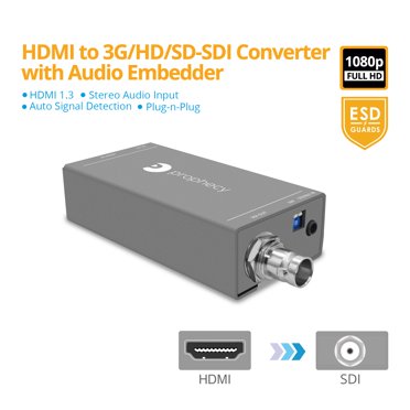 FiDO-R-ST Single Channel Optical Fiber ST to SDI Converter with Dual ...