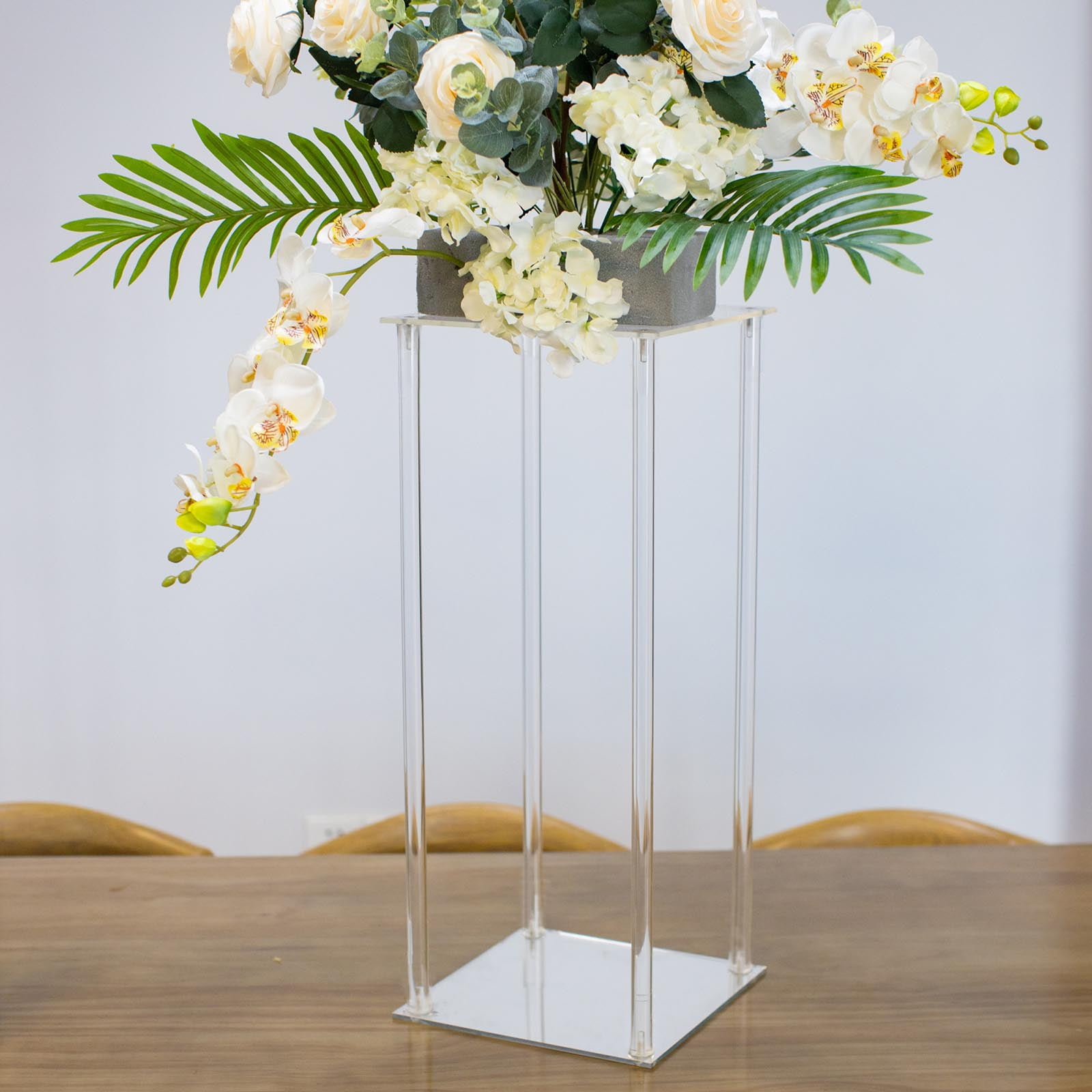Efavormart 24" Clear Acrylic Flower Stand, Decorative Vase Table ...