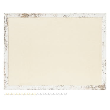 Navaris Linen Bulletin Board - Wall Memory Pinboard - 17 x 23 ...