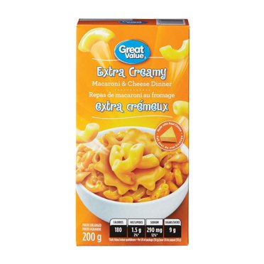 Great Value Original Macaroni & Cheese Dinner, 225 g - Walmart.ca