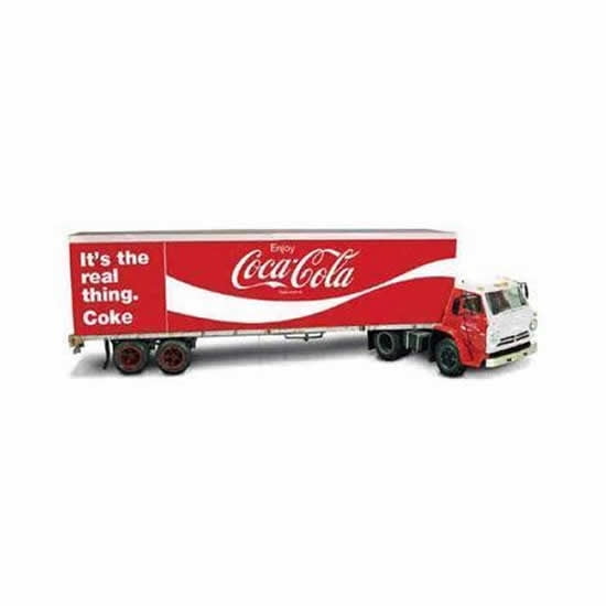 Lindberg Coca Cola 69 Dodge L 700 Coke Box Trailer 1 25th Scale ...