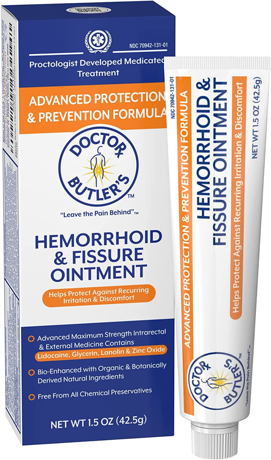 Doctor Butler’s Advanced Hemorrhoid & Fissure Ointment Fast Pain Relief ...