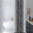 Art Black Window Privacy Film, Vintage White Polka Dots Black Gray ...