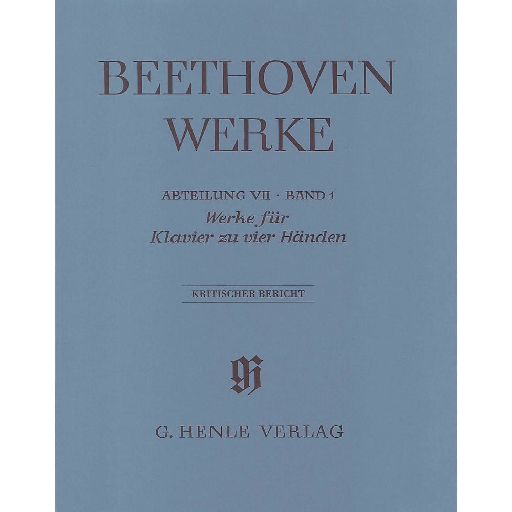 G. Henle Verlag Works for Piano Four-Hands Henle Edition by Beethoven ...