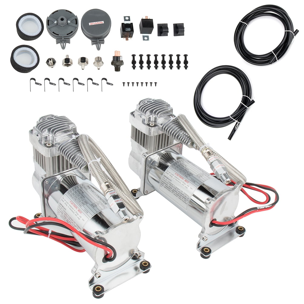 CCIYU 2 pcs Air Compressor for Truck Car, Super Loud 150DB 12V 2 pcs ...