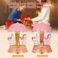 Carousel Music Box Vintage Light Up Rotating Horse Musical Box ...