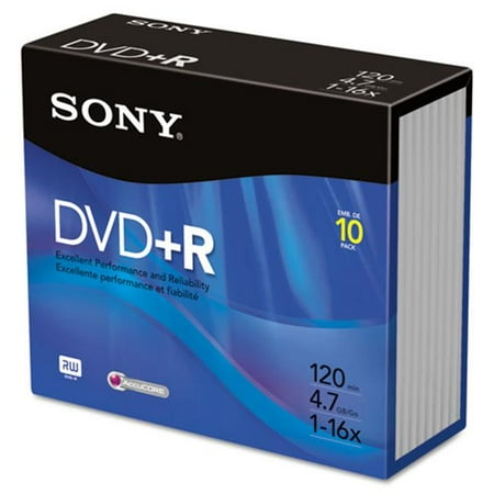 Sony DVDR Discs SON10DPR47R4 - Walmart.com