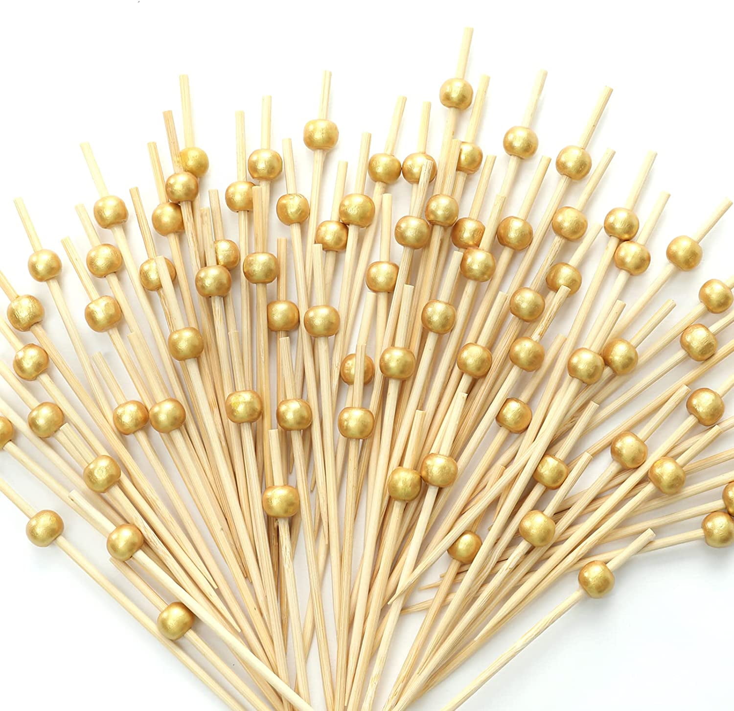 Cocktail Picks 120 Counts Handmade Sticks Wooden Toothpicks Cocktail ...