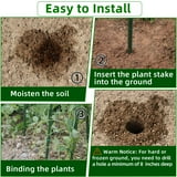Remiawy Garden Stakes Tomato Stakes 16 inch 70 Pack, DIY 4ft 5ft 6ft ...