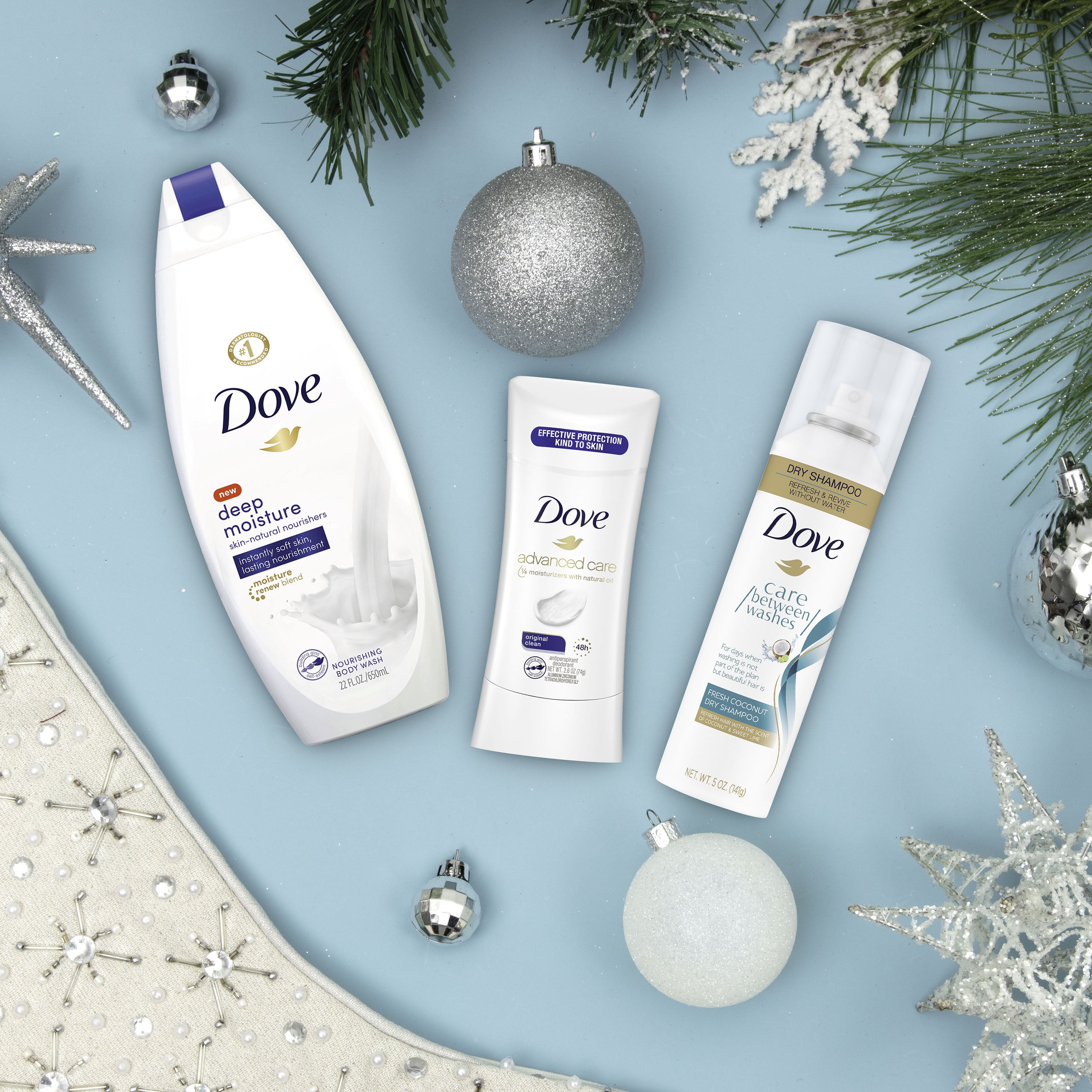 ($19 Value) Dove Renewing Ritual Holiday Gift Set (Deep Moisture Body ...