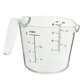 Mainstays 1 Cup Plastic Measuring Cup with Large Spout, Clear ...