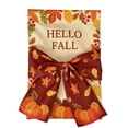 CaiTeLin Fall Bowknot Garden Flag, Double Sided Linen Courtyard Banner ...