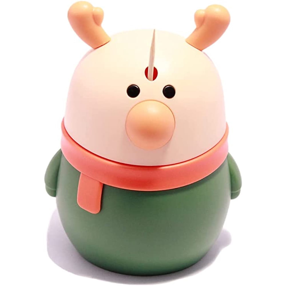 FNNMNNR Toothpick Holder Dispenser Cute Deer Design, Sturdy Toothpicks ...