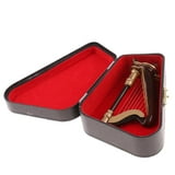 1:12 Wooden Harp with 8-Strings and Storage Case Instrument Model Any ...