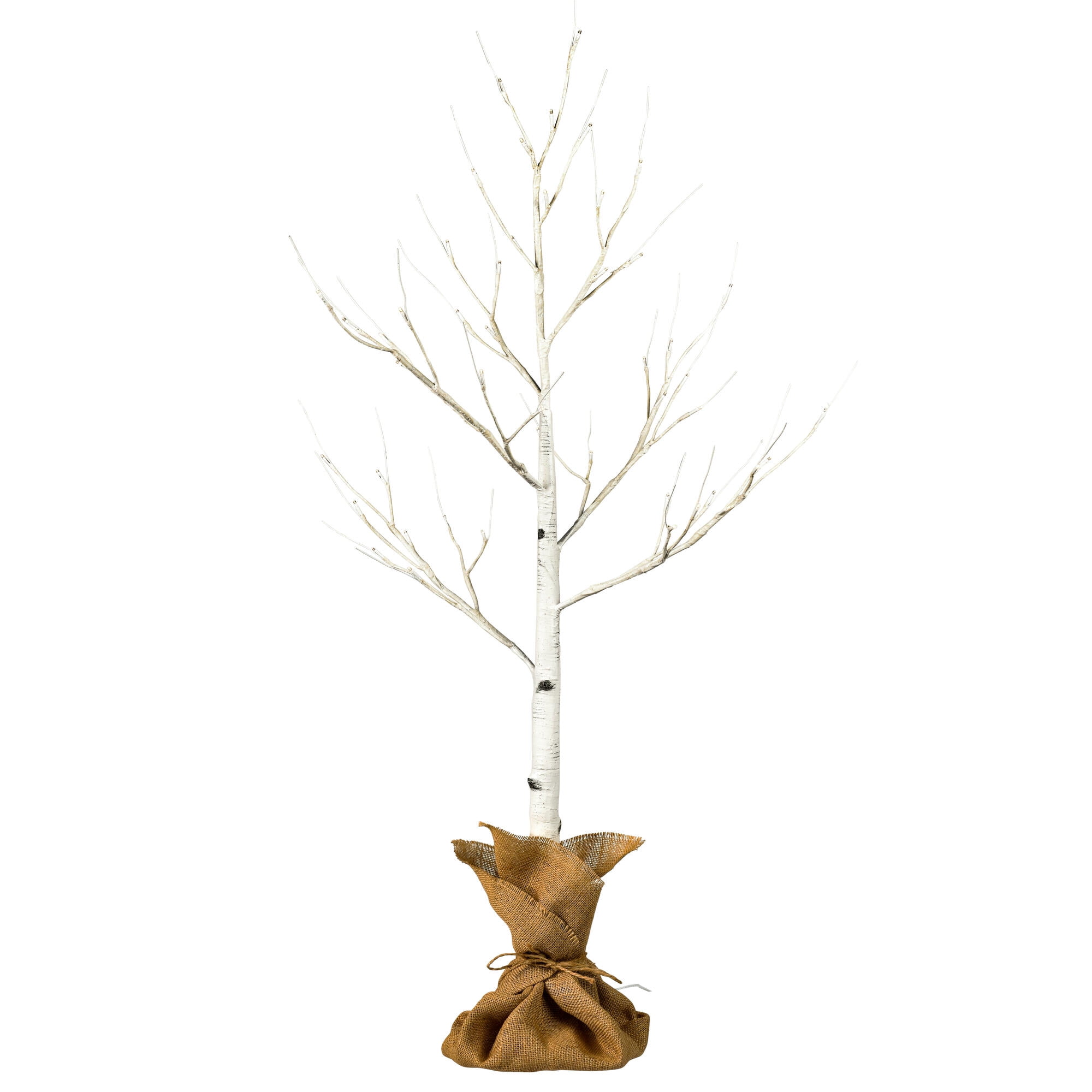 Vickerman 4' White Birch Twig Tree, Warm White 3mm Wide Angle LED ...