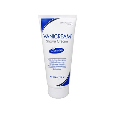 Vanicream Unscented Shave Cream for Sensitive Skin, 6 oz - Walmart ...