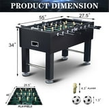"RayChee 55"" Foosball Table for Adults, Indoor Soccer Game with Balls ...
