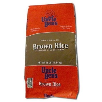 Uncle Ben's, Rice Whole Grain Parboiled, 25 lbs. (1 Count) - Walmart ...