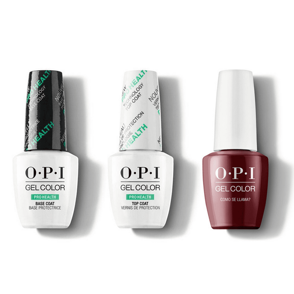 OPI - OPI Nail Gel Polish GelColor .5oz/15mL 3 CT Combo - Base, Top ...
