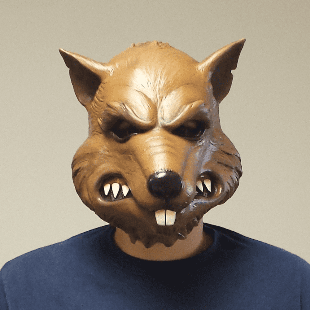 Splinter Mask Teenage Mutant Ninja Turtles TMNT Rat Head Costume Face ...